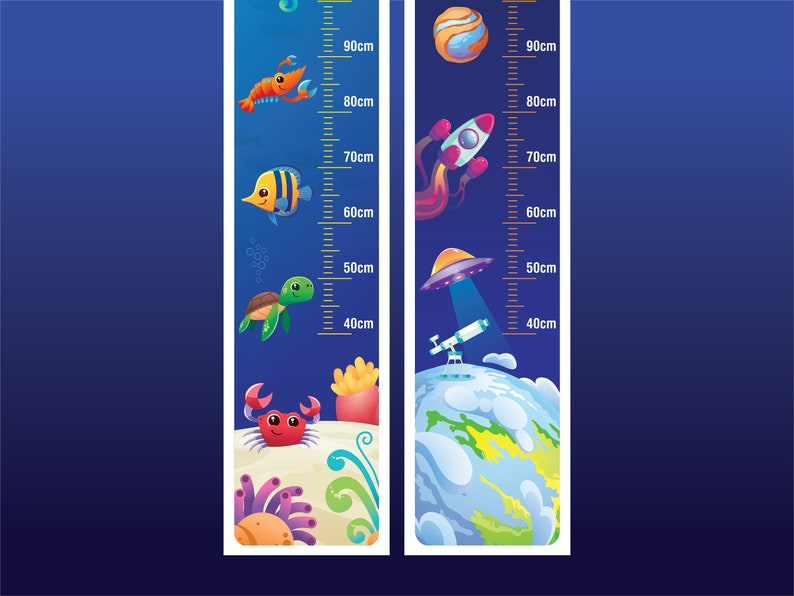 Kid Height Chart 5 Pattern Bundles, Height Growth Chart for Children ...