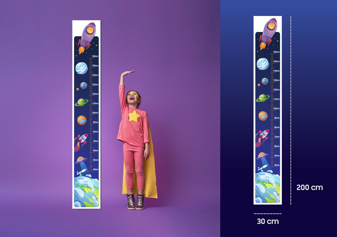 Kid Height Chart 5 Pattern Bundles, Height Growth Chart for Children ...
