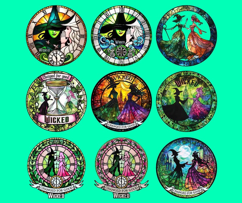 30 Sticker Wicked | Digital Download PNG High Image Quality - Etsy
