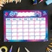 4 Printable Types Blank Calendar | Digital Download PNG High Image ...