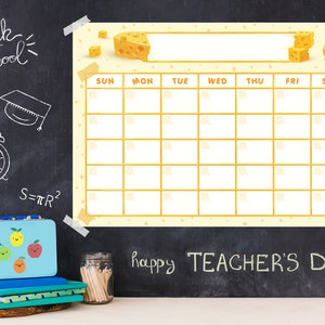 4 Printable Types Blank Calendar | Digital Download PNG High Image ...