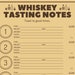 Whiskey Tasting Notes - Etsy