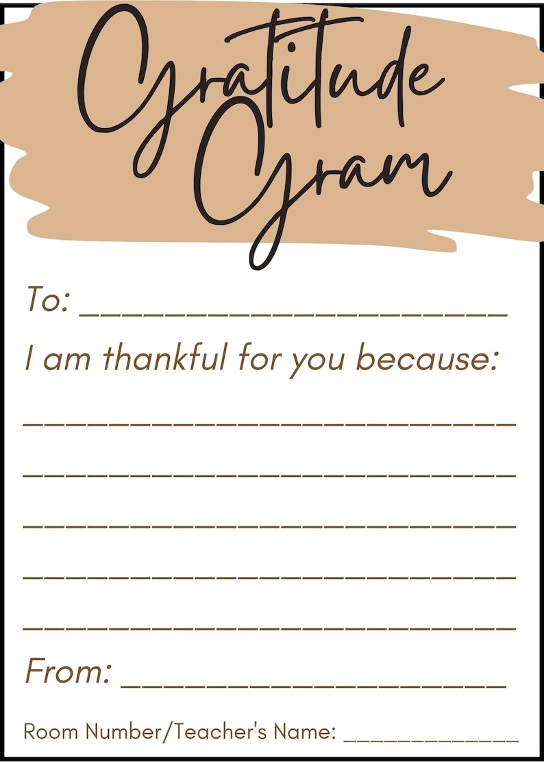 Gratitude Gram - Etsy