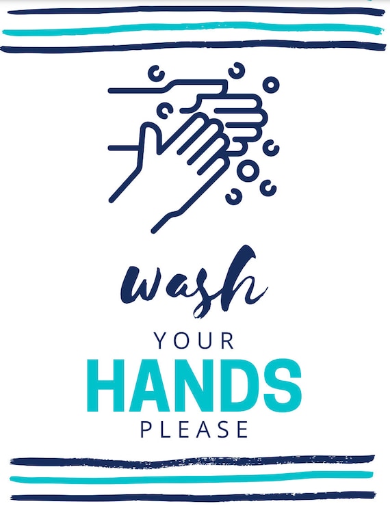 Wash Your Hands Poster | Etsy