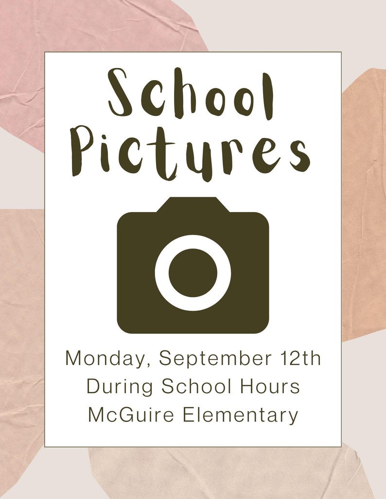 School Pictures Templates - Etsy