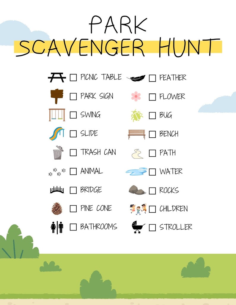 Toddler Scavenger Hunts - Etsy