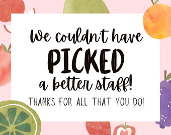 We Couldn't Have Picked Any Better Teachers and Staff - Etsy