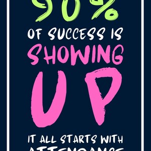 School Attendance Posters - Etsy UK