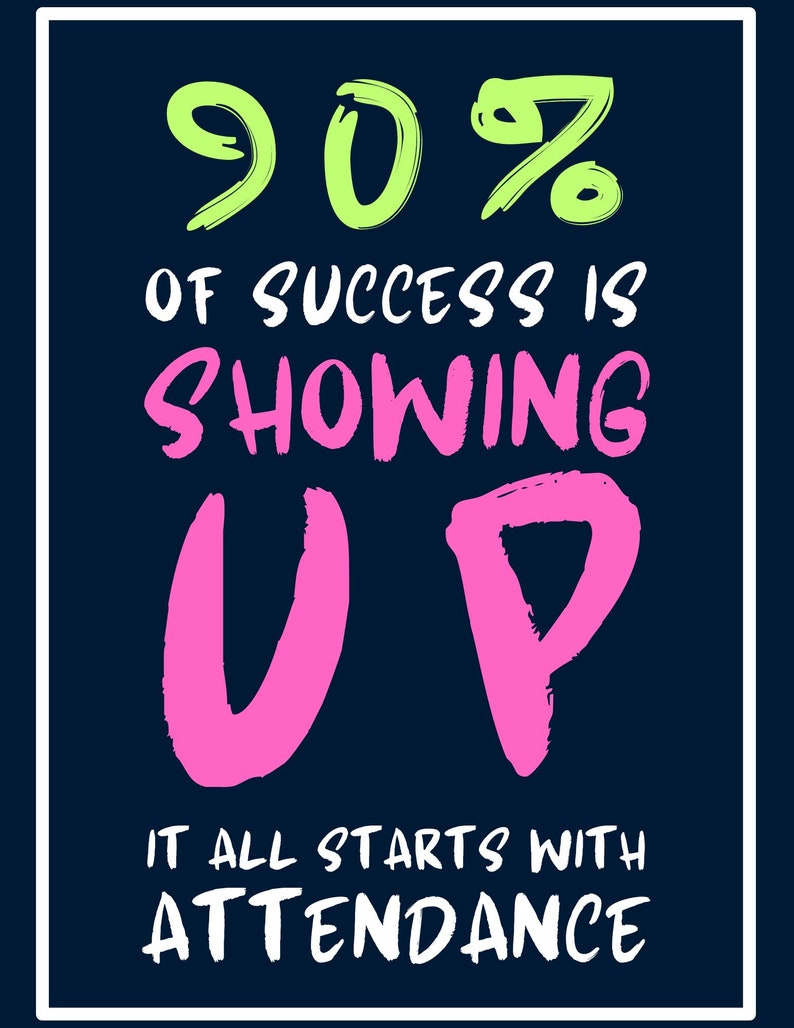 School Attendance Posters - Etsy