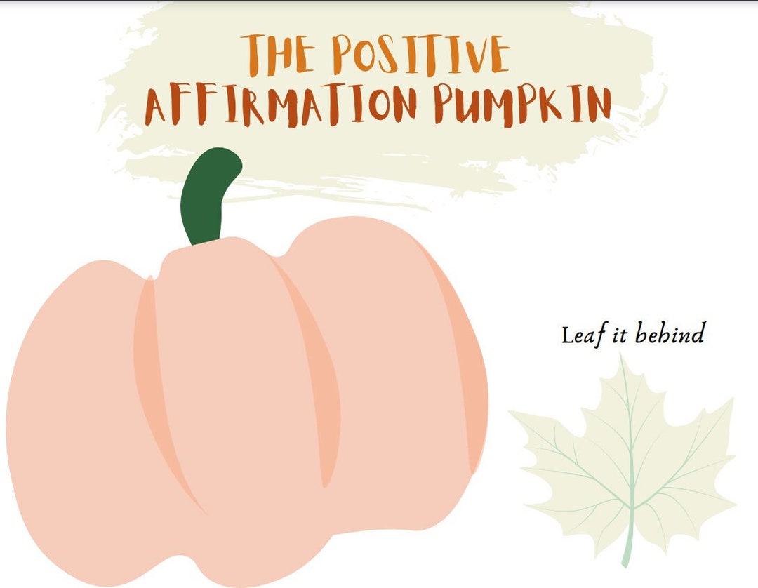 The Positive Affirmation Pumpkin - Etsy
