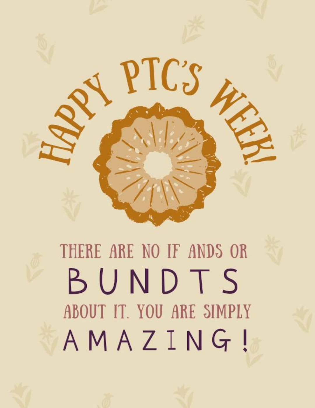 Bundt Cake Appreciation Sign - Etsy