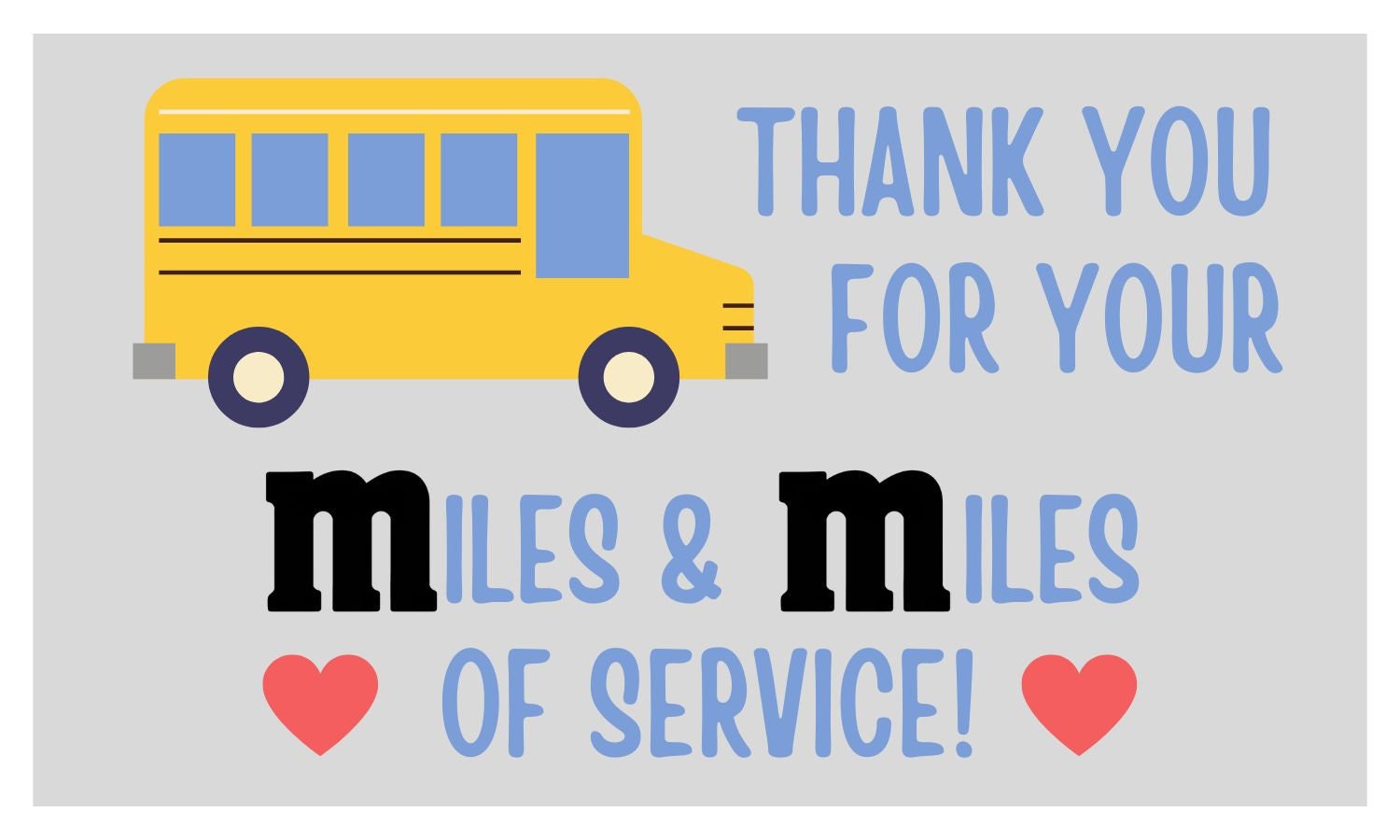 School Bus Drivers Appreciation Week - Etsy