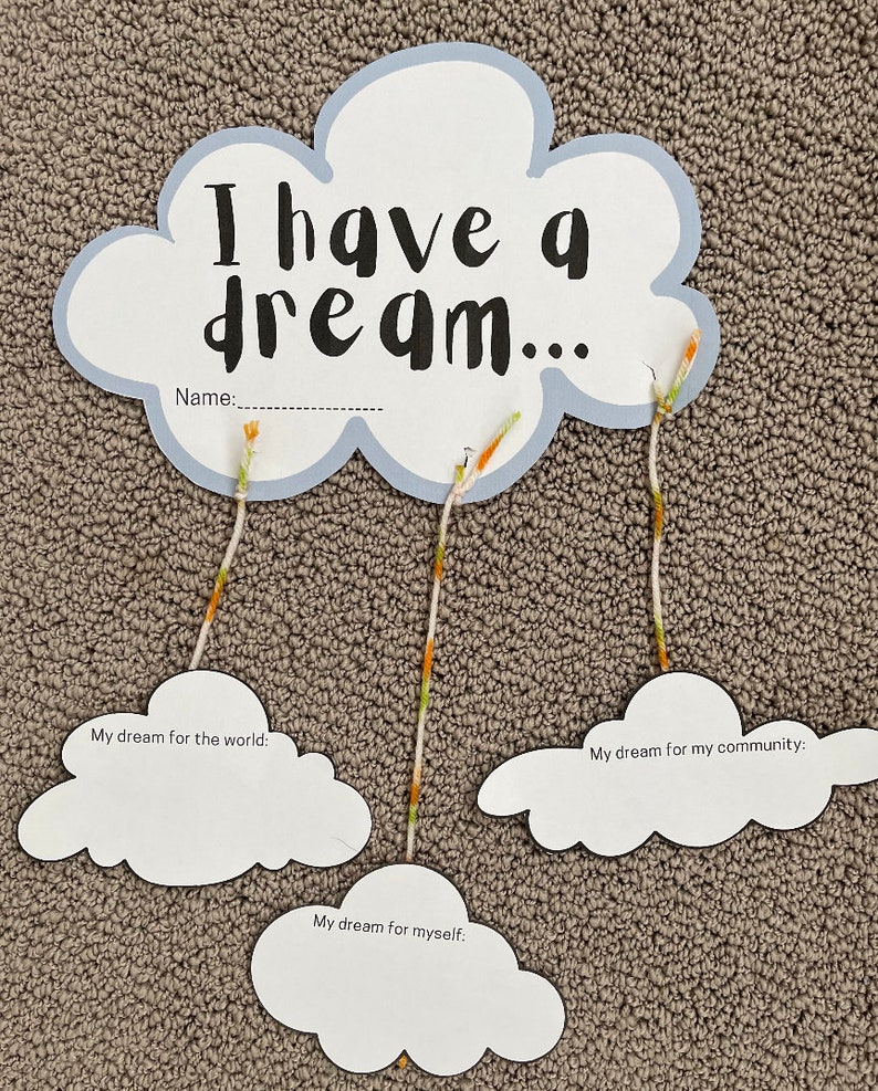 I Have a Dream... MLK Activity - Etsy