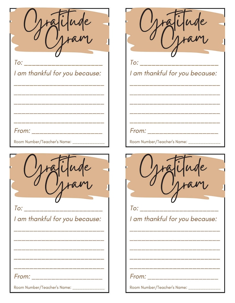 Gratitude Gram - Etsy