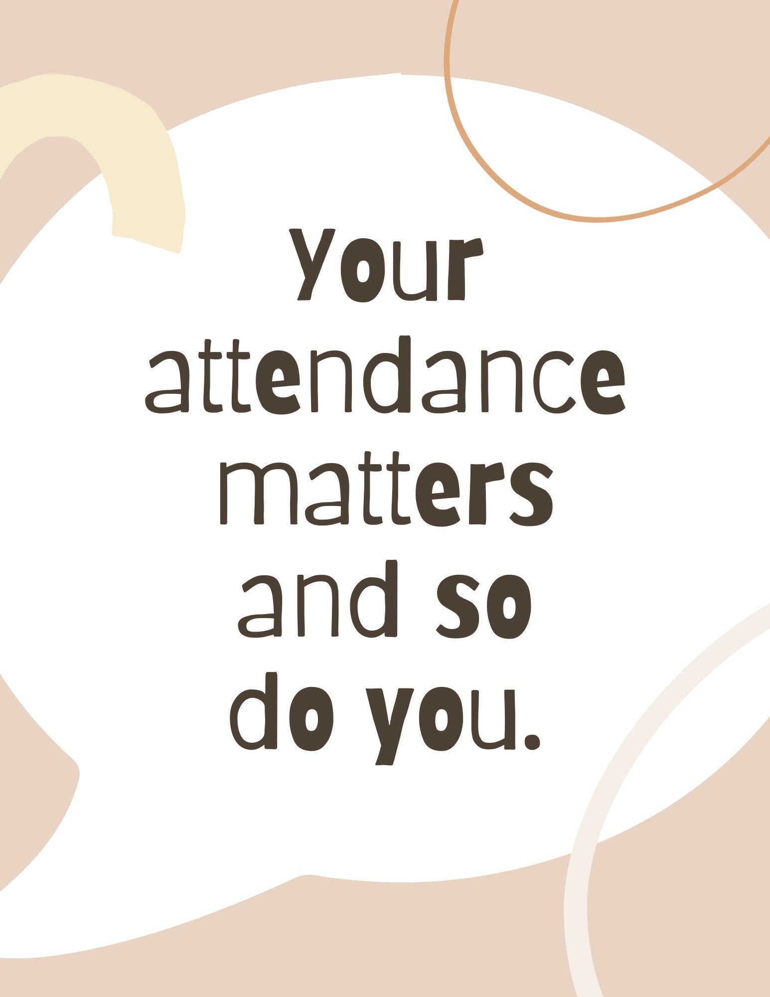 School Attendance Posters - Etsy