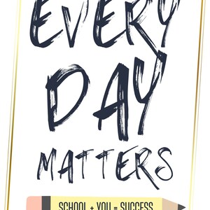 School Attendance Posters - Etsy UK