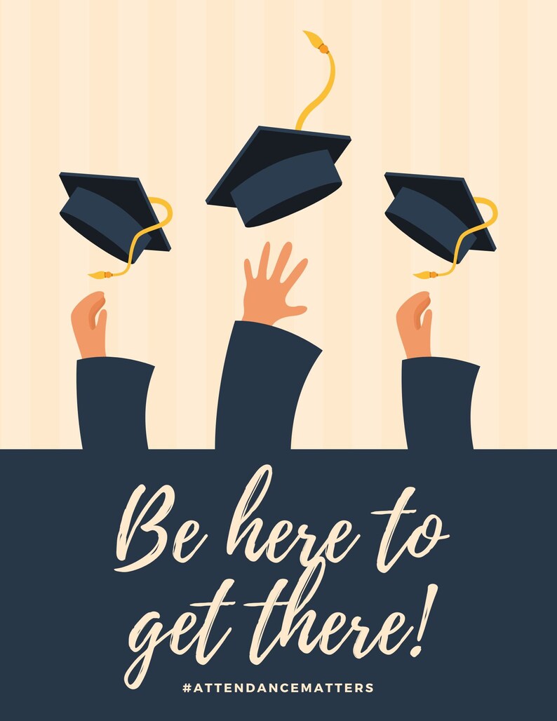 School Attendance Posters - Etsy