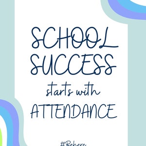School Attendance Posters - Etsy
