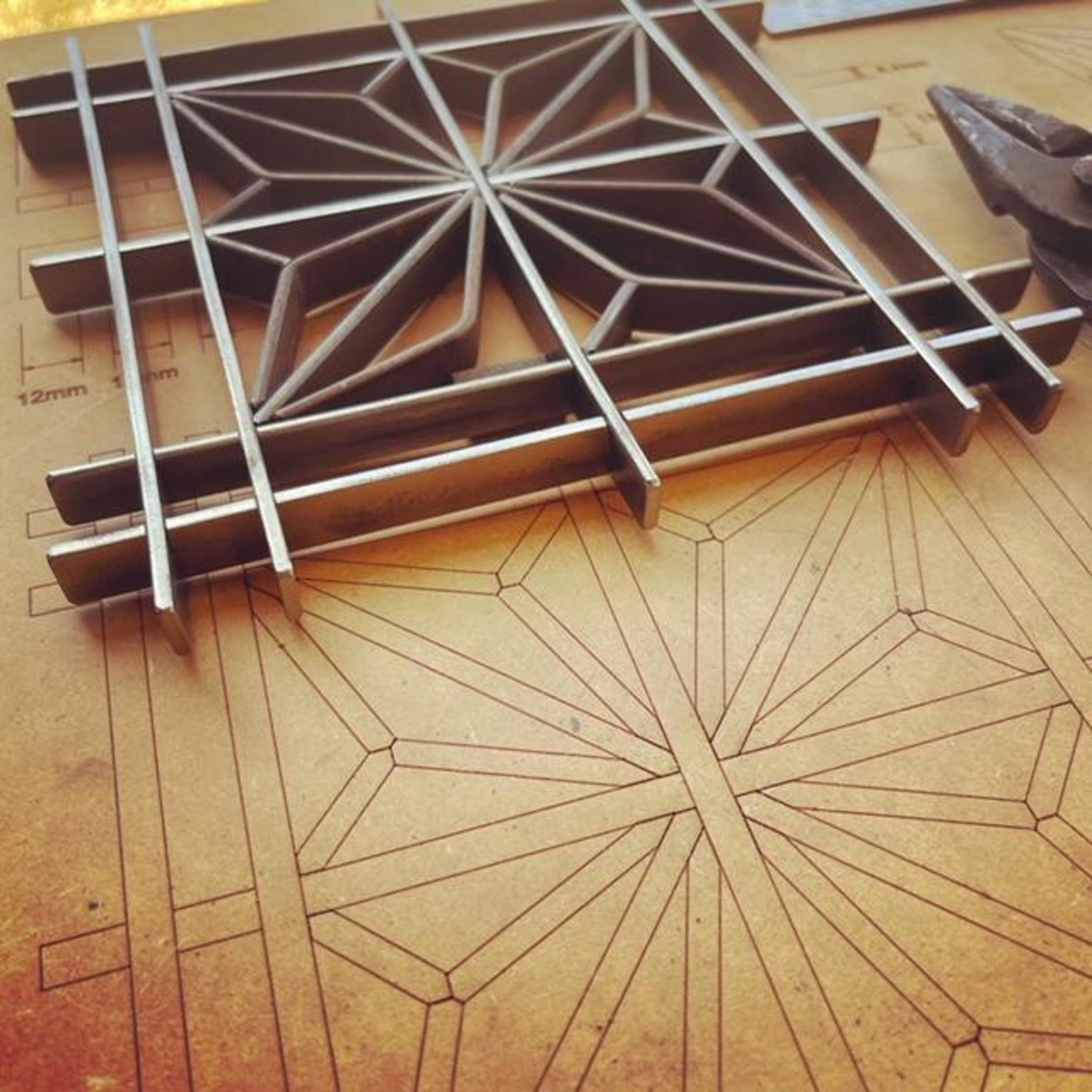100mm Kumiko Asanoha DIY Plans - Full-scale Working Drawing and ...