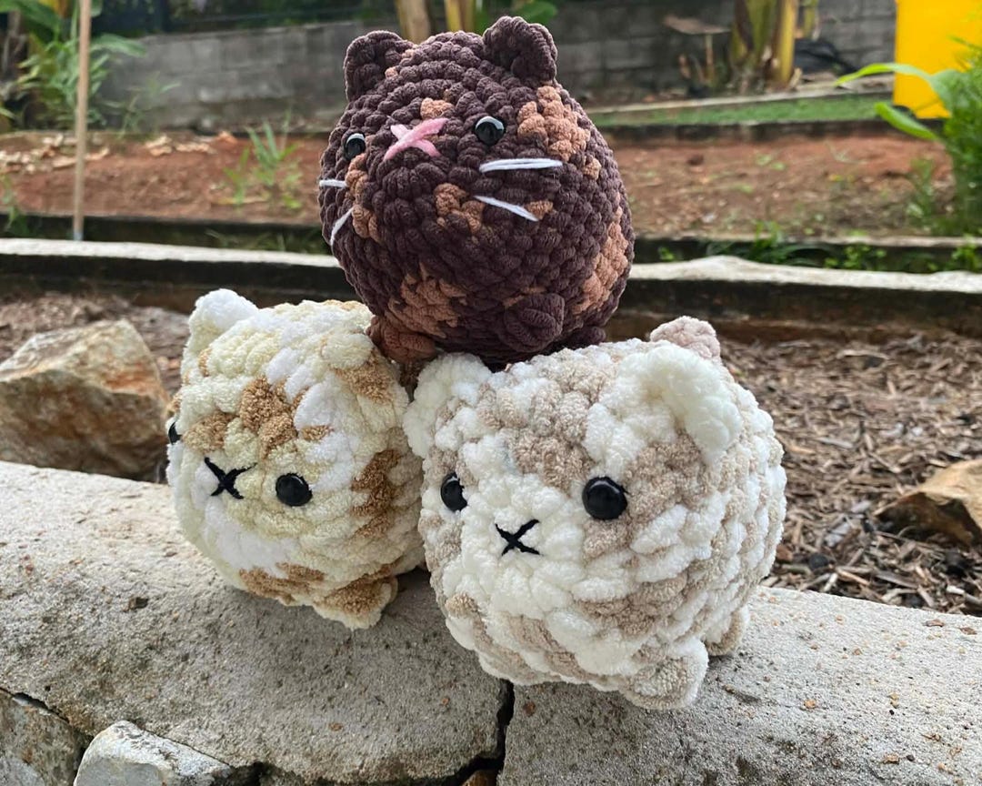 Handmade Crochet Chunky / Mini Cat Plushie - Etsy