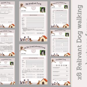 Dog Walking Business Forms. Dog Walker Business Forms. Dog Walking ...