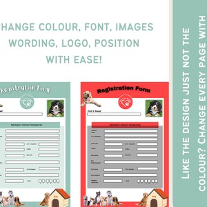 Dog Grooming Salon Business Forms. Dog Business Essential Forms Dog ...