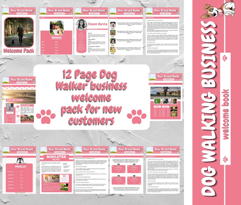 Dog Walking Business Forms. Dog Walker Business Forms. Dog Walking ...