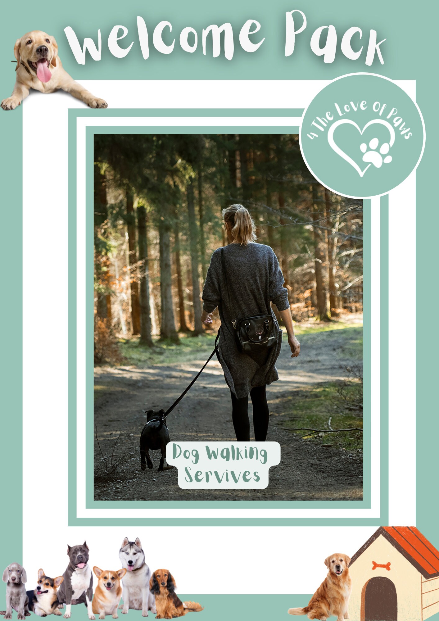 Dog Walker Business Welcome Pack. Dog Walking Business Forms. Dog ...