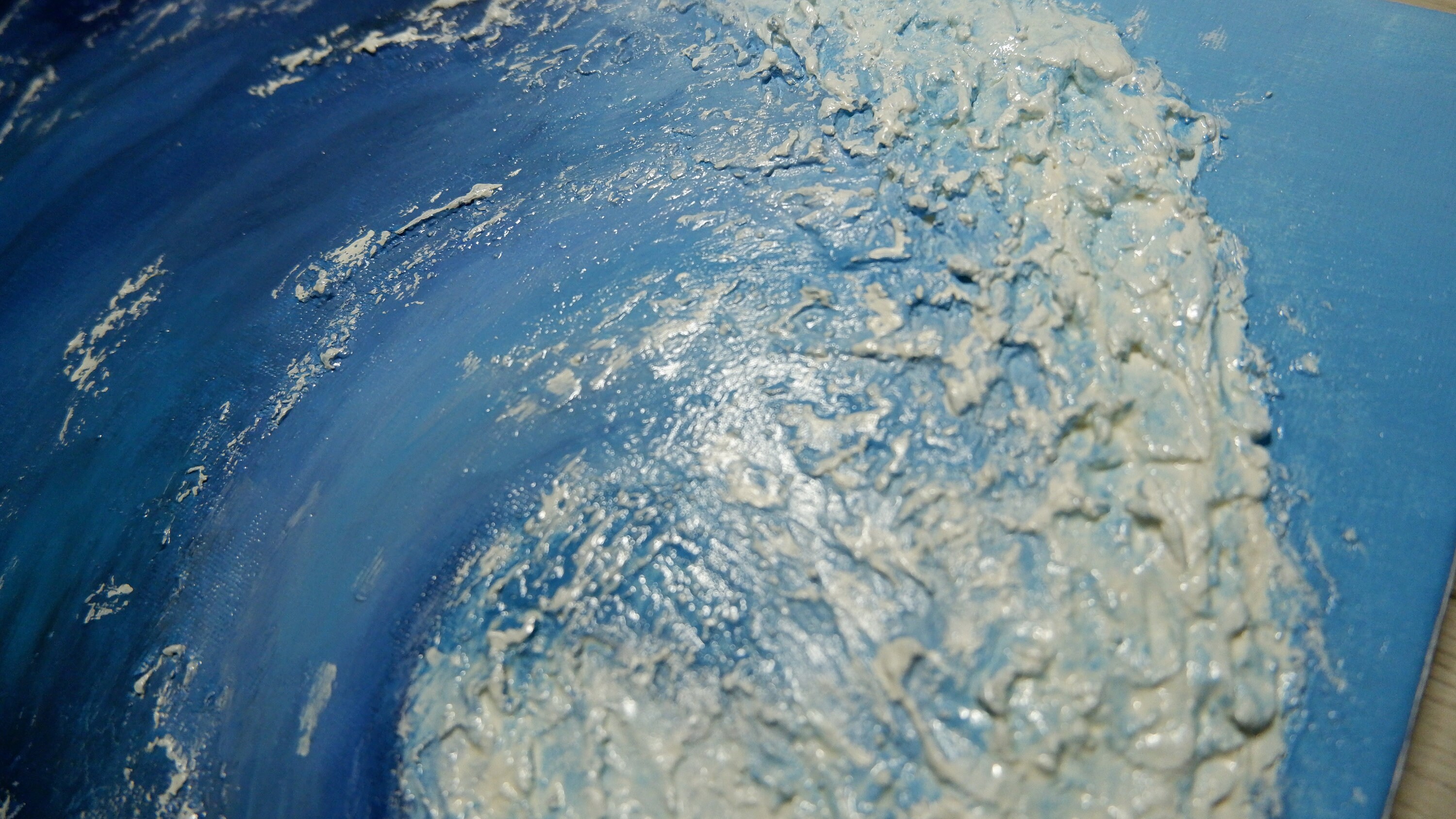 3D Ocean Waves Acrylic Painting - Etsy