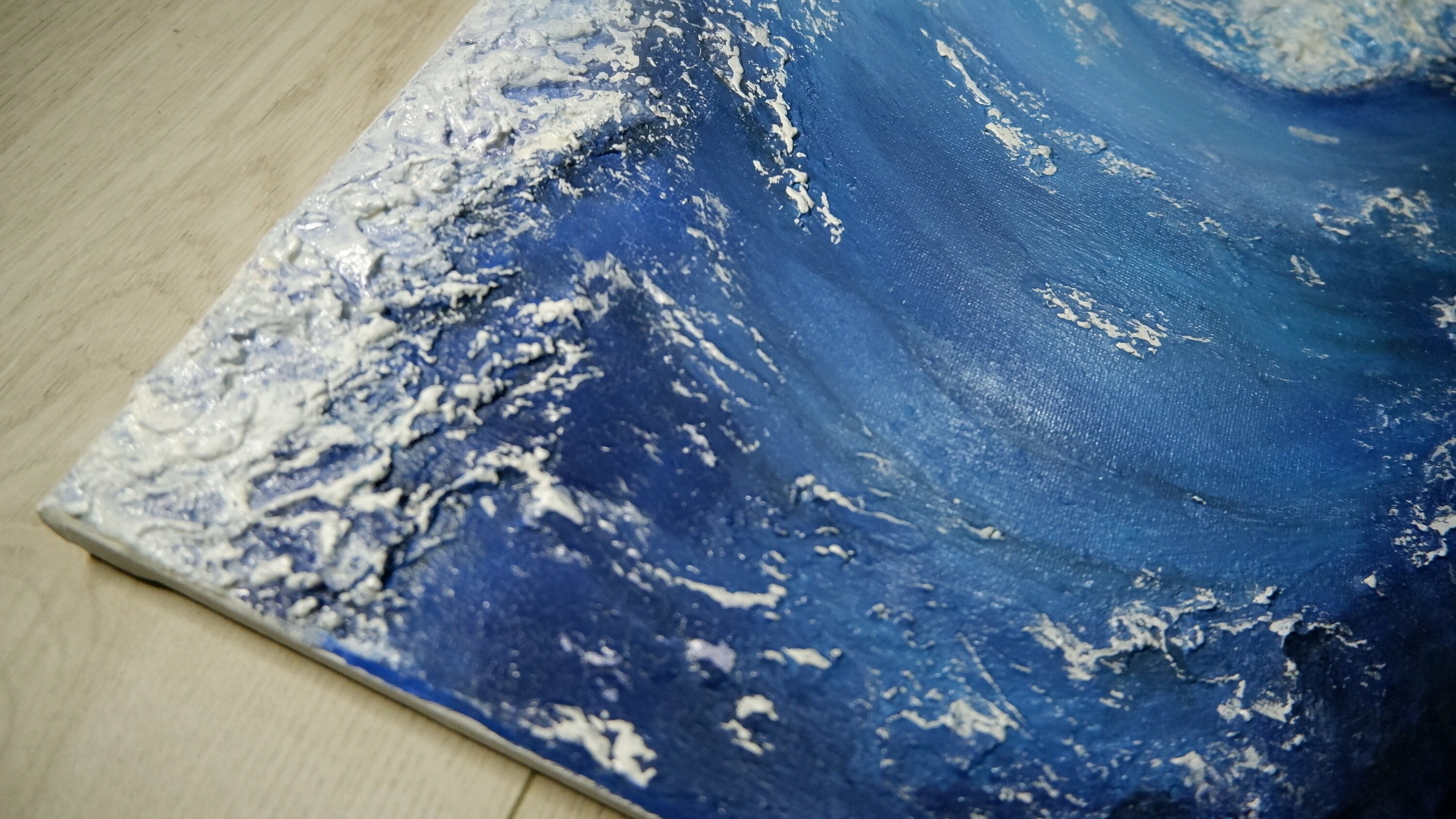 3D Ocean Waves Acrylic Painting - Etsy