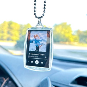 Customized Photo Car Charm, Custom Car Hanging, Customized Photo ...