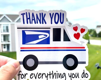 Mail Carrier Sticker - Etsy