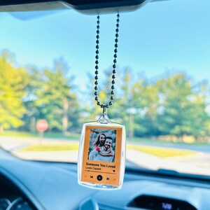 Customized Photo Car Charm, Custom Car Hanging, Customized Photo ...