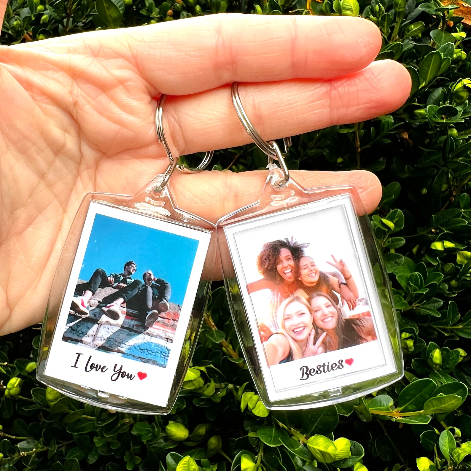 Custom Personalized Photo Keychain, Personalized Keychain, Anniversary ...