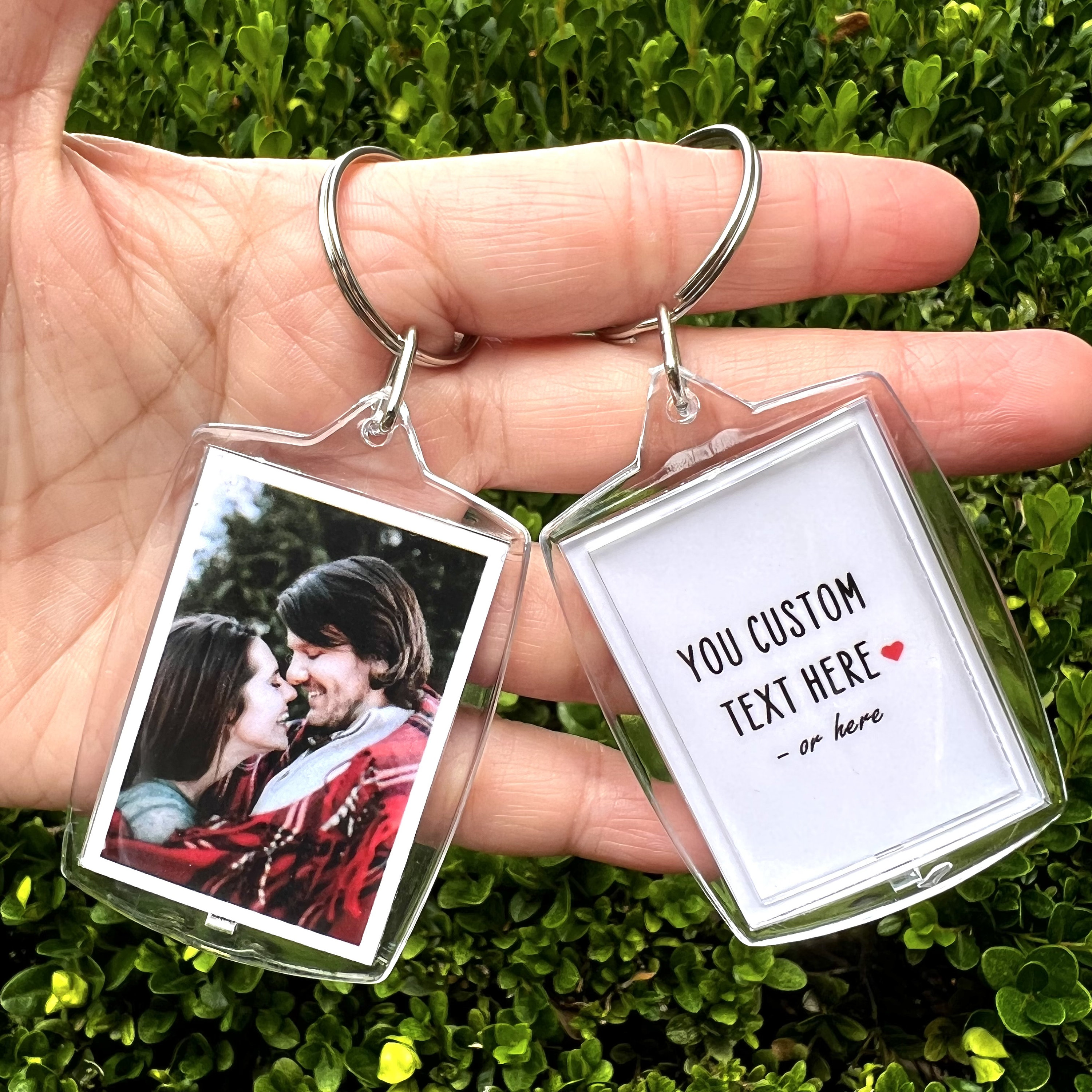 Custom Photo Keychain Personalized Keychain Custom Couple - Etsy