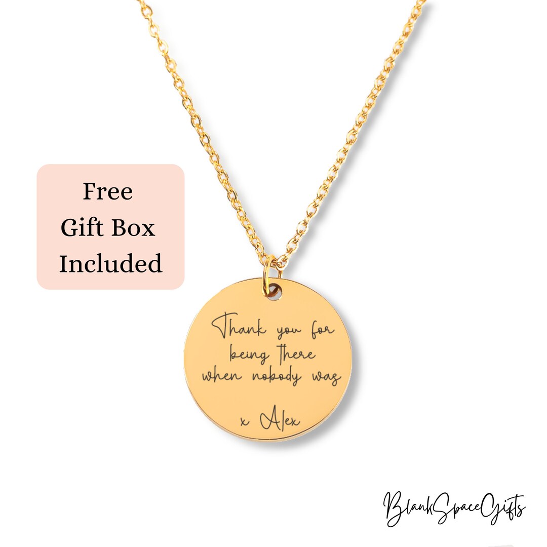 Personalized Custom Message Necklace, Custom Message Jewelry, Pendant ...
