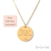 Personalized Custom Message Necklace, Custom Message Jewelry, Pendant ...