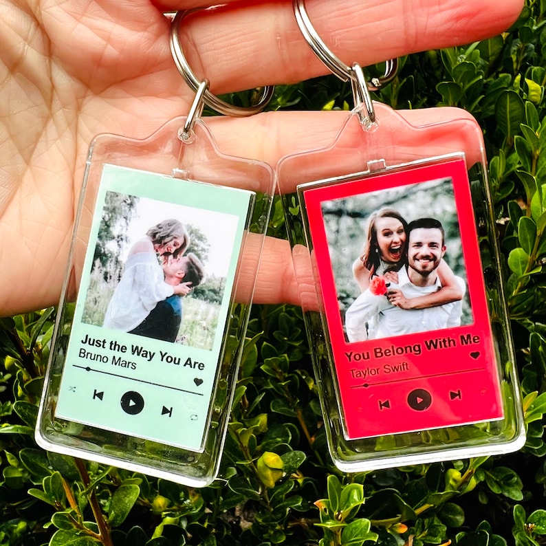 Personalized Song Keychain Custom Music Keychain Custom - Etsy