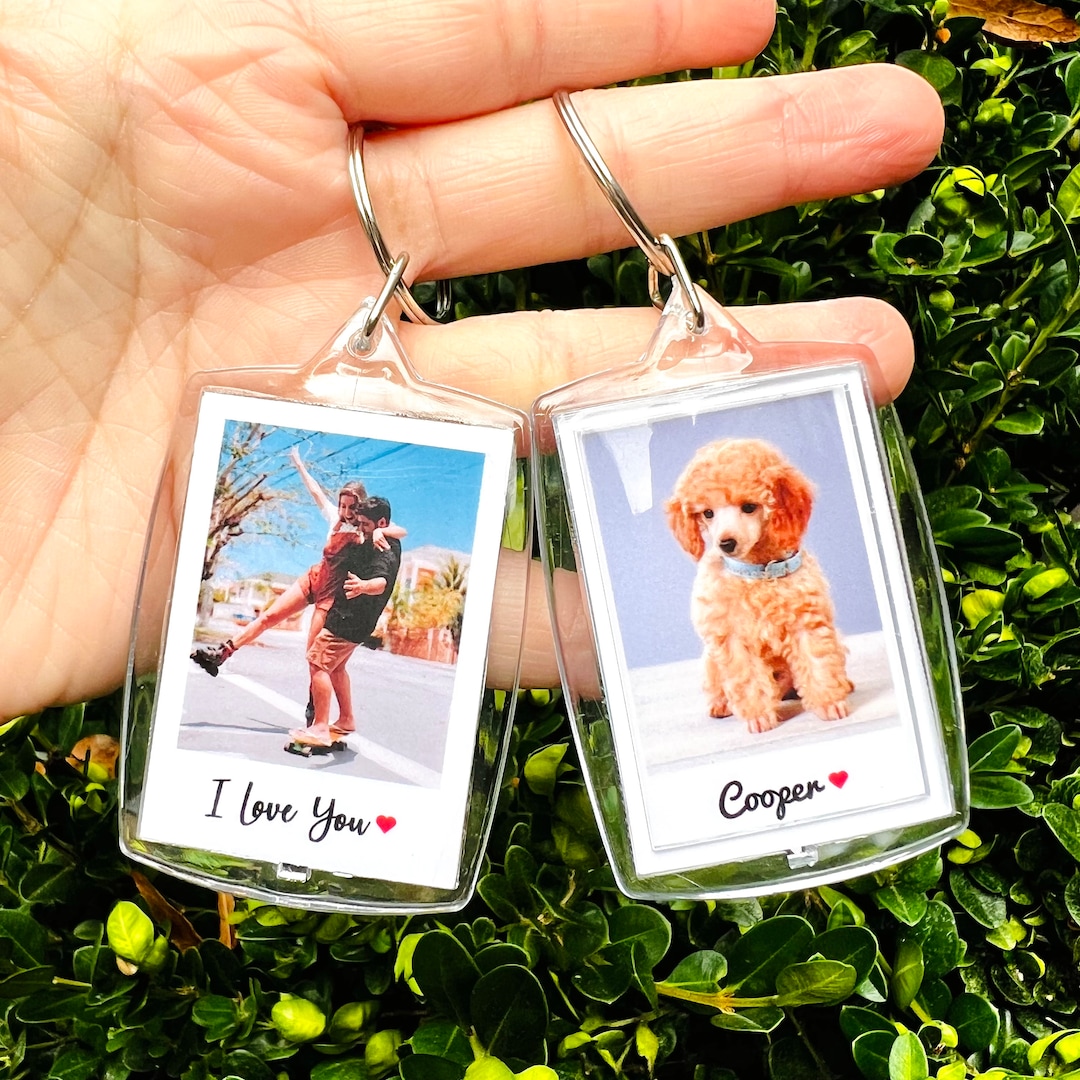 Personalized Photo Keychain, Custom Photo Keychain, Anniversary ...