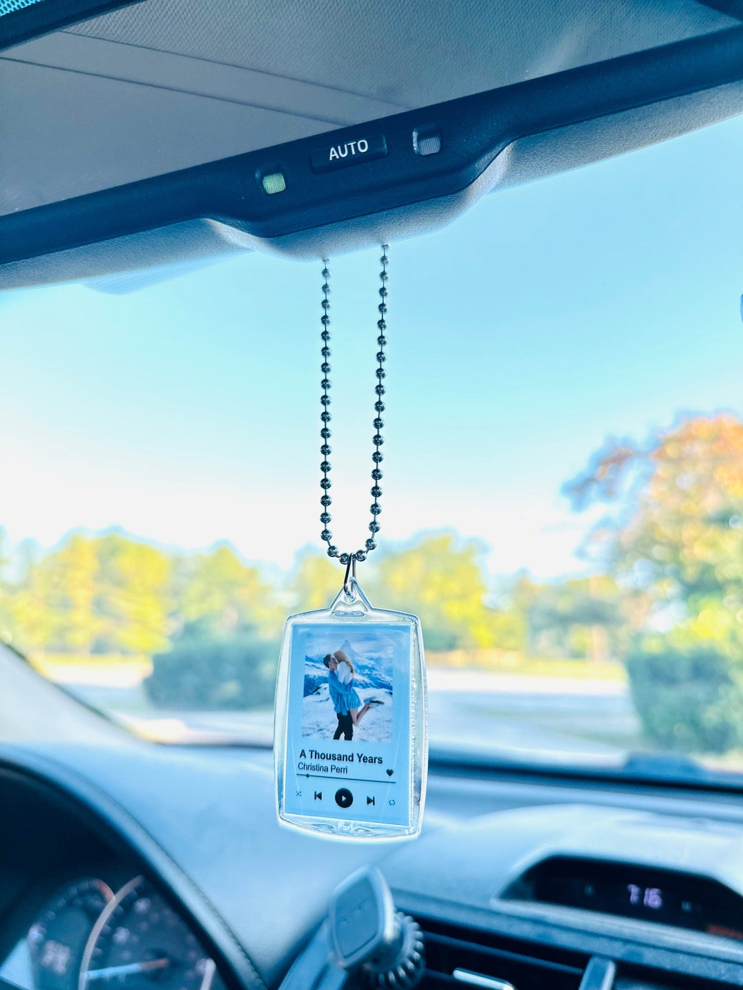 Personalized Photo Car Ornament, Custom Car Hanging, Customized Car ...