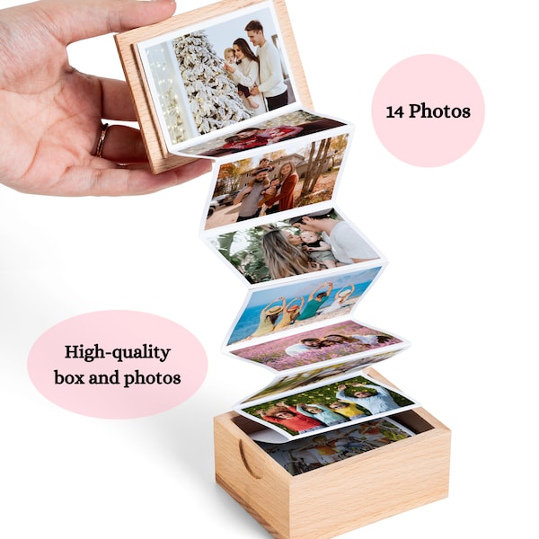 Wooden Photo Album Box - Etsy