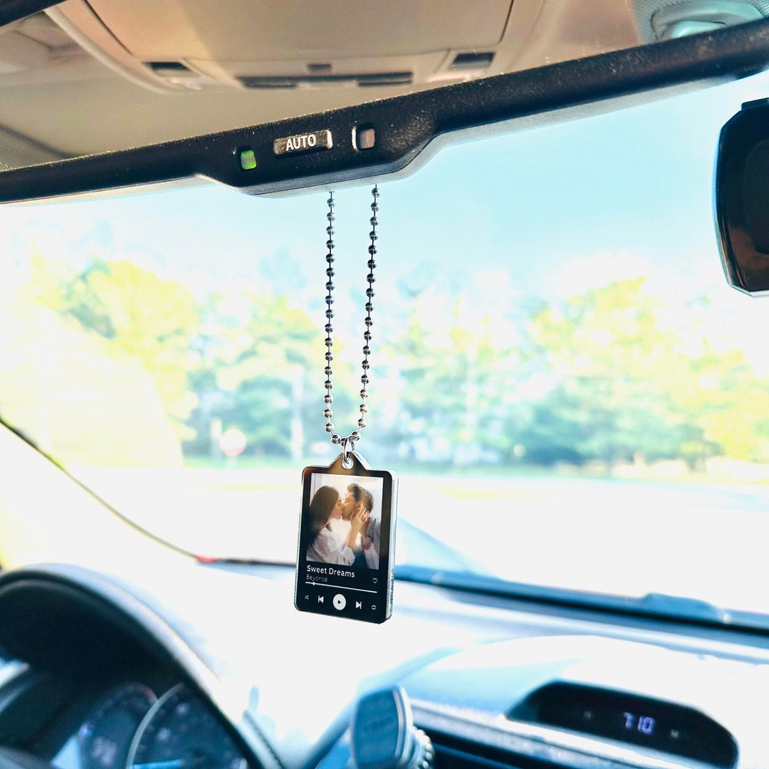 Personalized Car Ornament, Music Car Charm, Car Hanging, Car Mirror ...