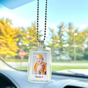 Customized Photo Car Charm, Custom Car Hanging, Customized Photo ...