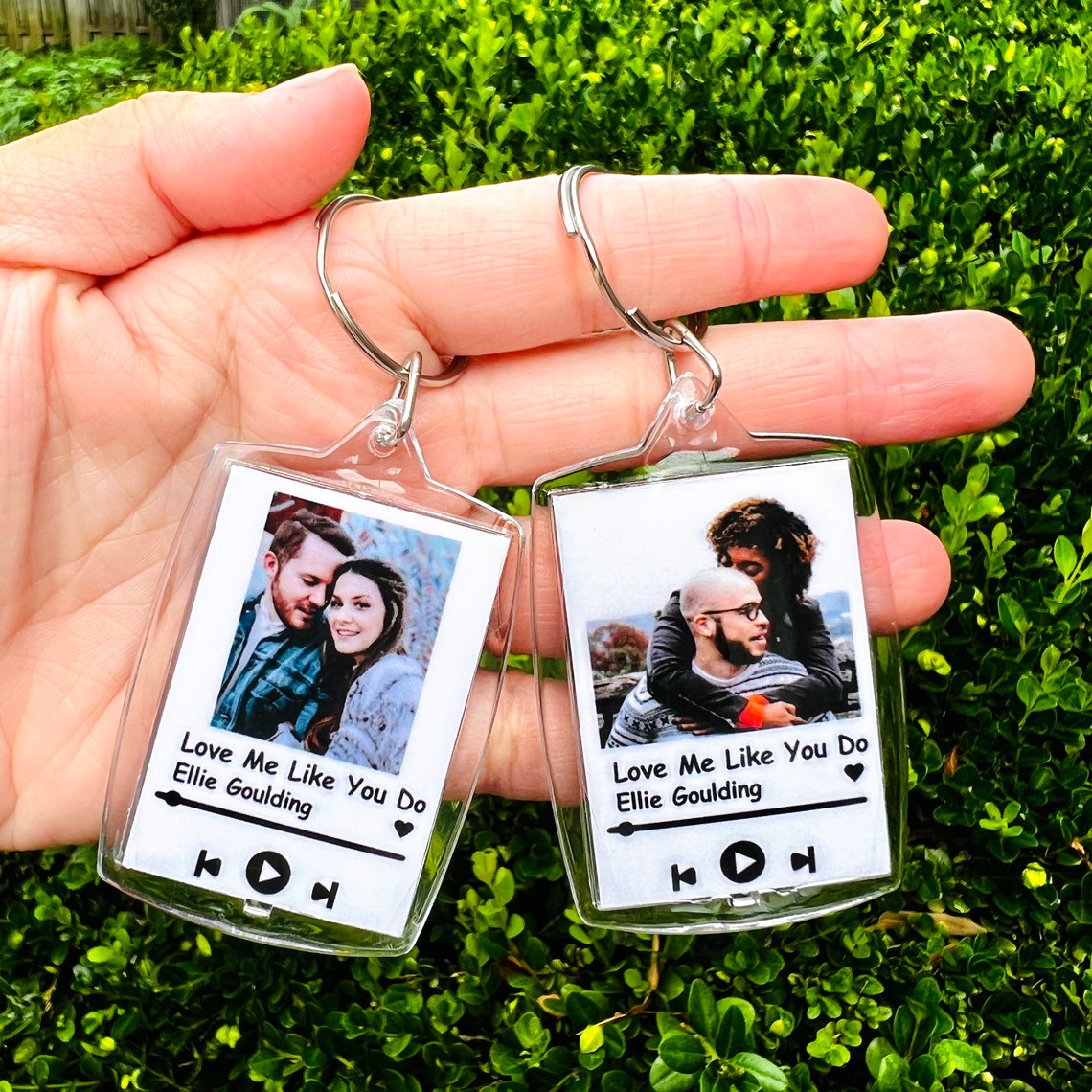 Custom Song Keychain Custom Your Photo Your Song Your - Etsy