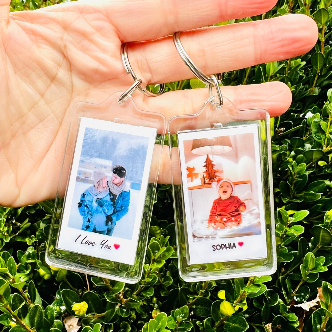 Personalized Photo Keychain Customized Keychain Anniversary - Etsy