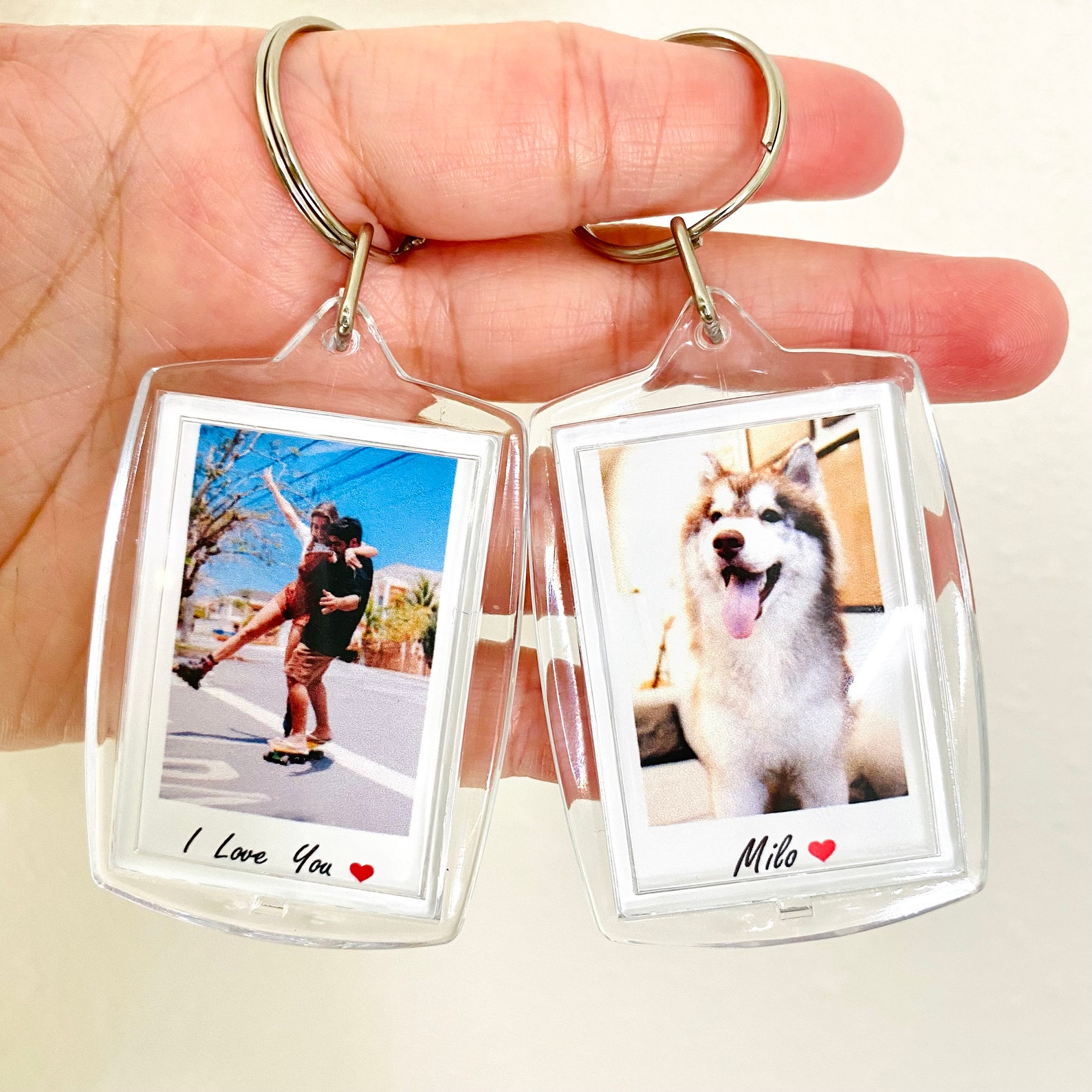 Custom Personalized Photo Keychain Personalized Keychain - Etsy