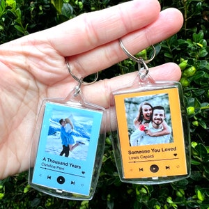 Personalized Song Keychain, Custom Music Keychain, Custom Anniversary ...