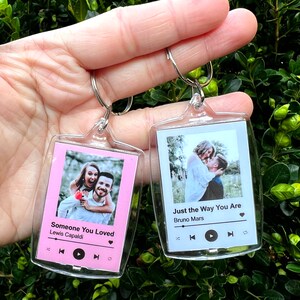Personalized Song Keychain, Custom Music Keychain, Custom Anniversary ...