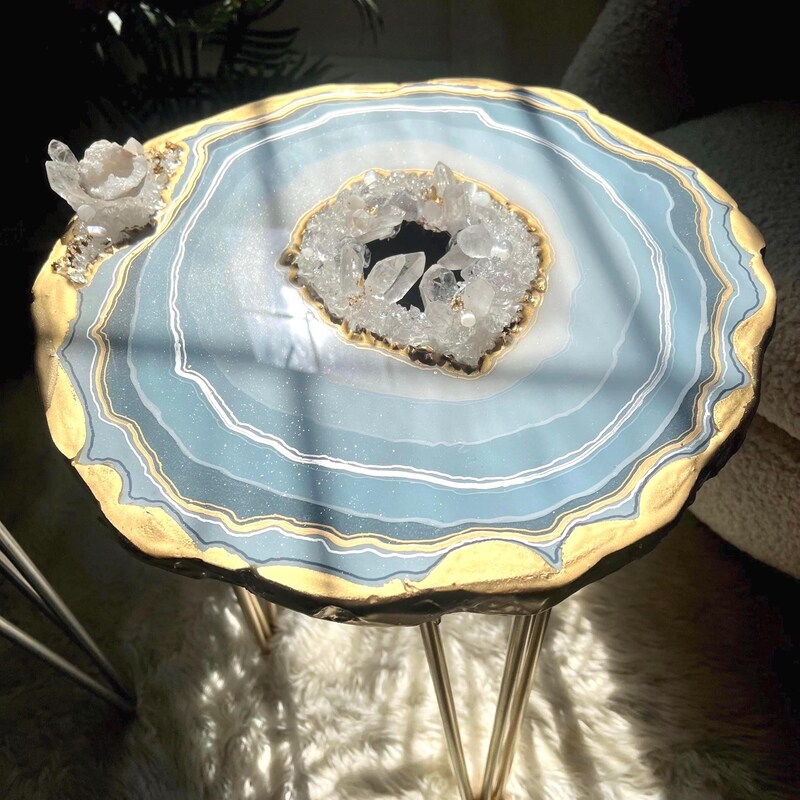 Agate End Table - Etsy