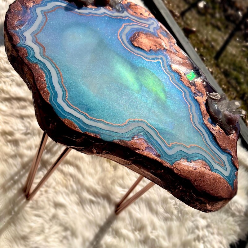 Agate End Table - Etsy